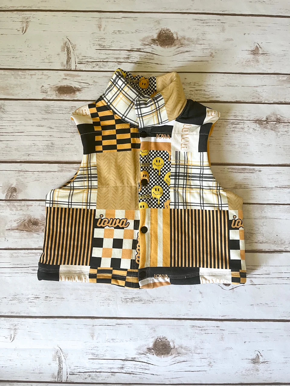 IOWA Patchwork Vest – Rendered Unique