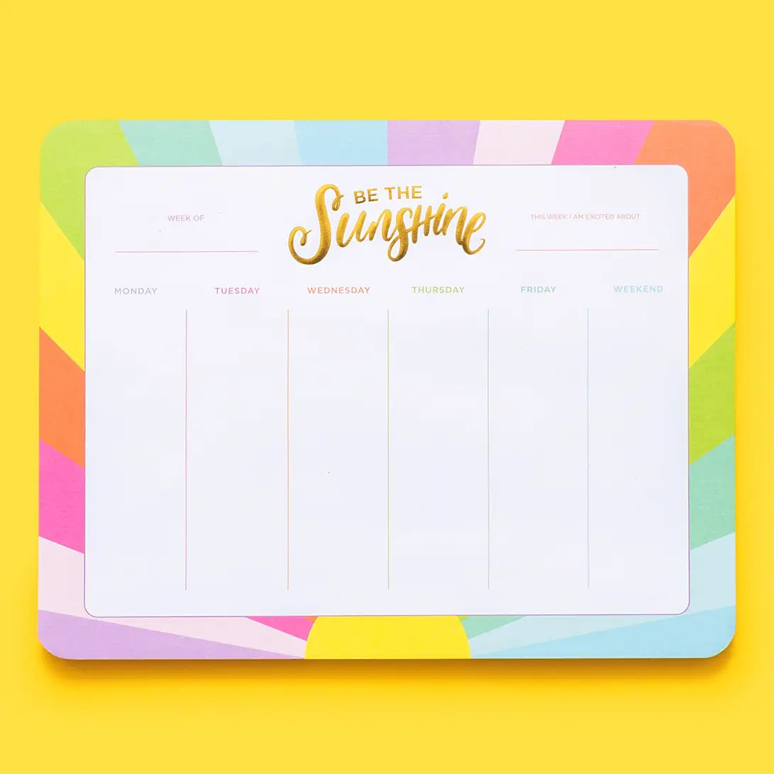 Be the Sunshine Weekly Planner – Rendered Unique