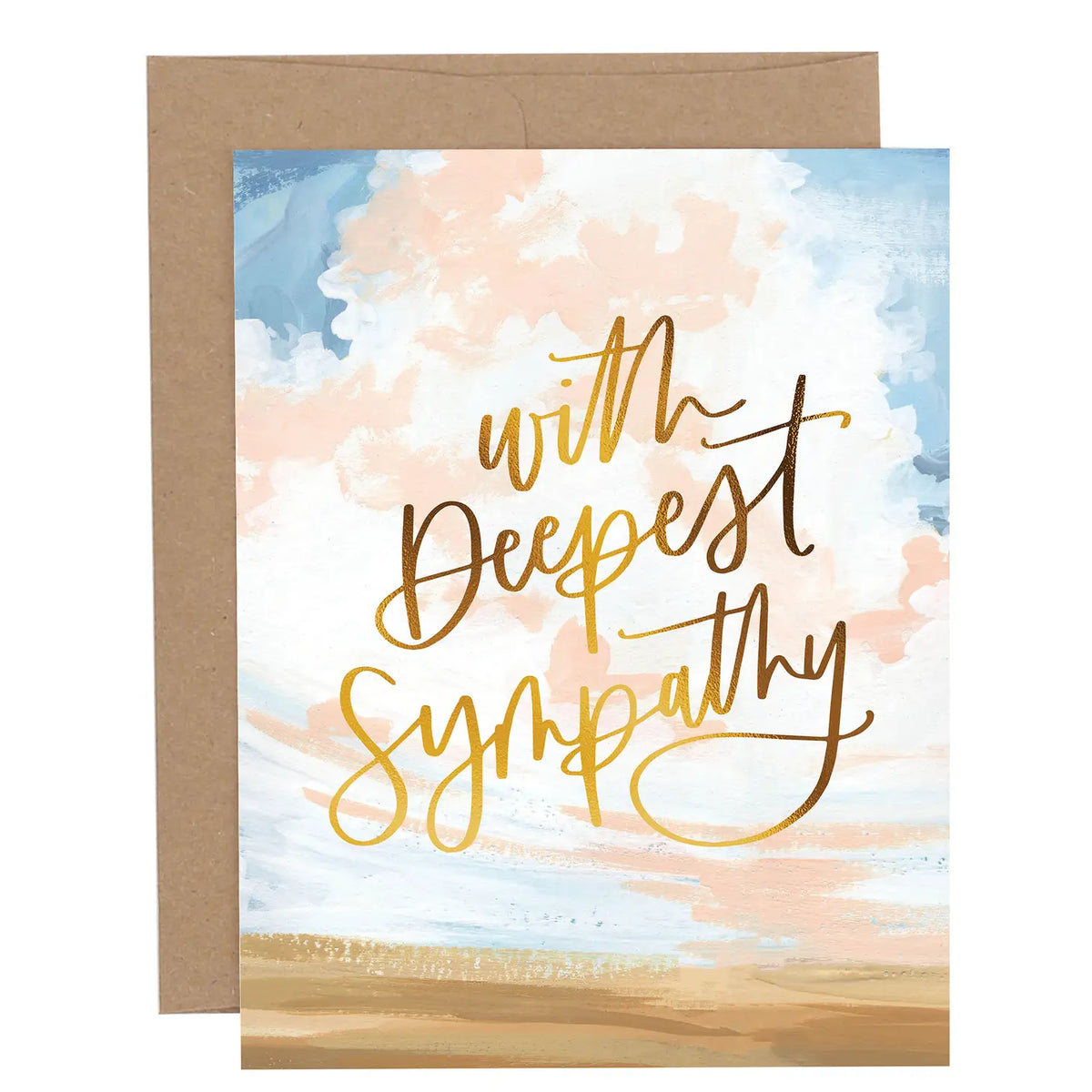 Plains Landscape Deepest Sympathy Card – Rendered Unique